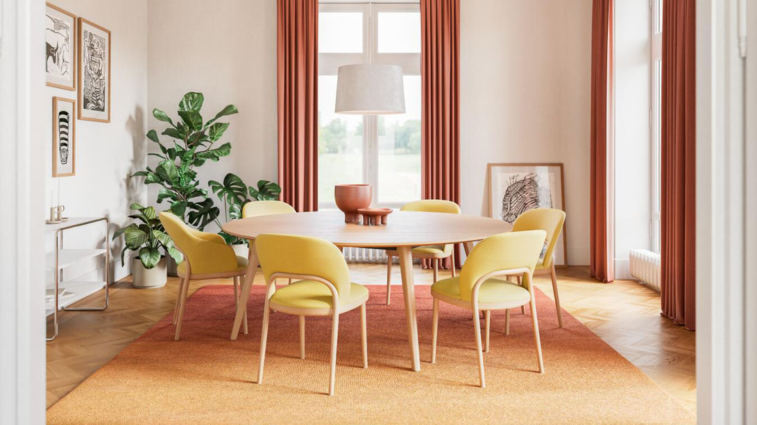 Thonet’s 1545 table is perfect for residential interiors with its ...