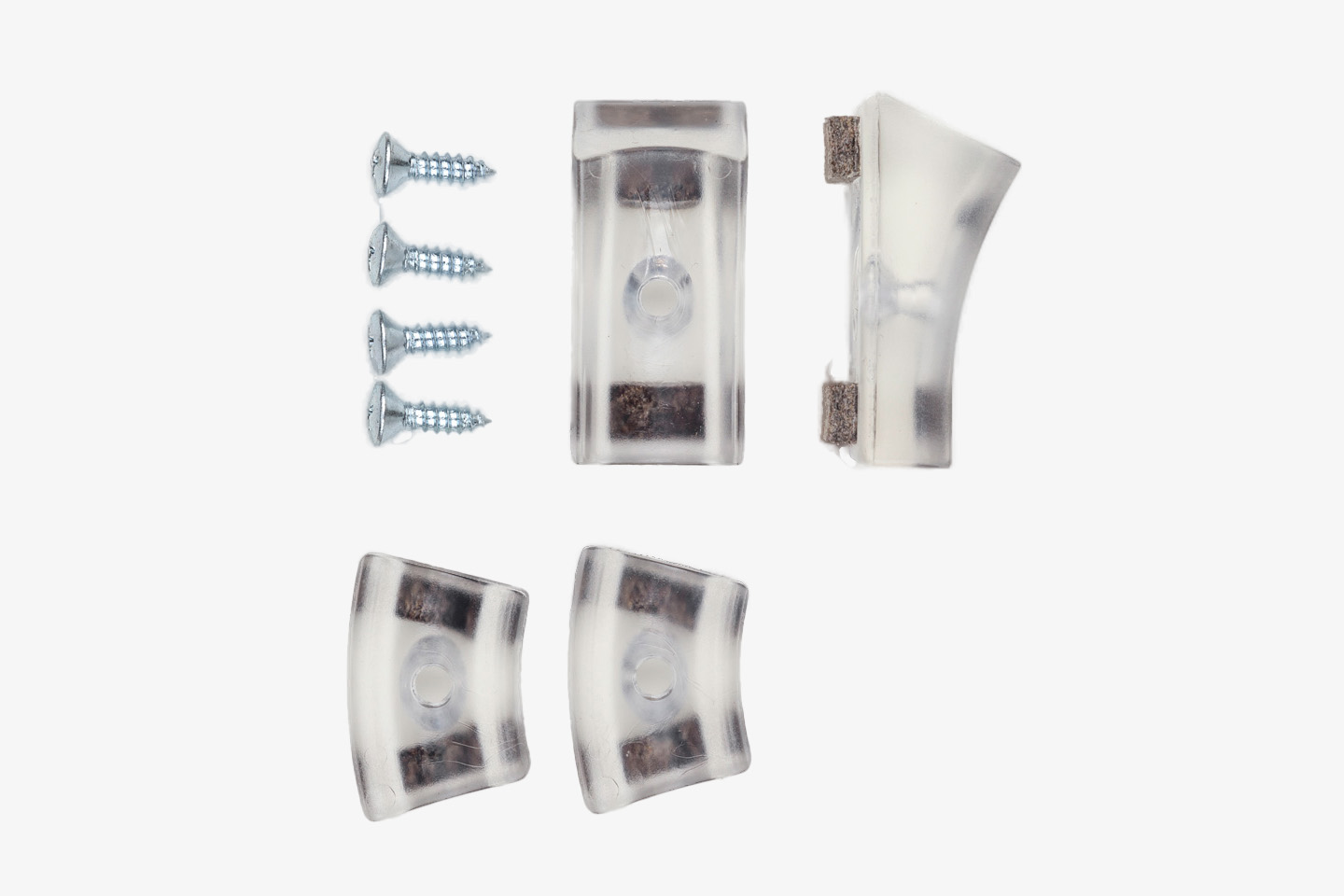 THONET Gleiter | Kunststoffgleiter transparent mit Filz